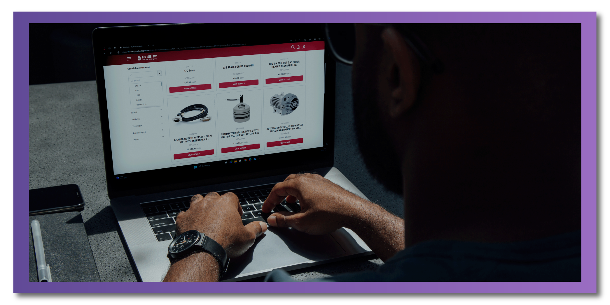 New e-commerce website - SETARAM